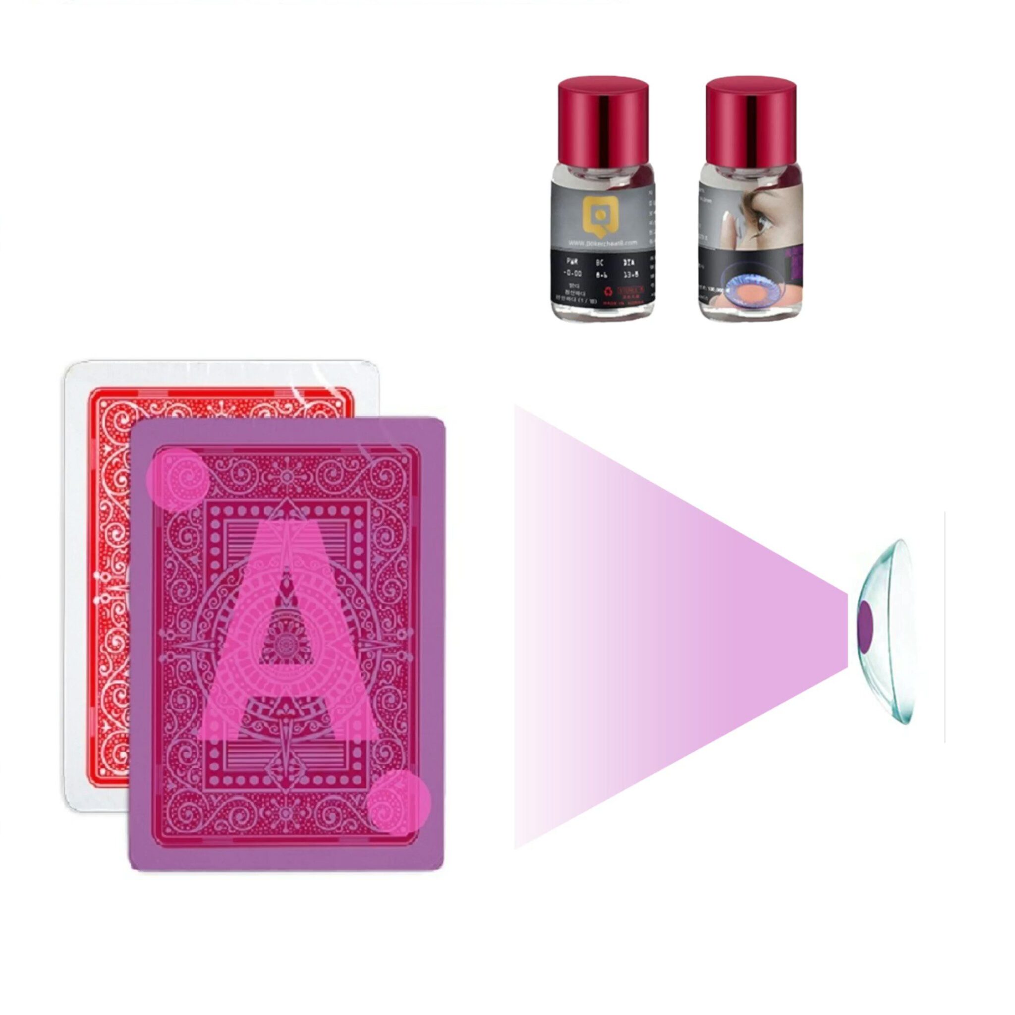 Buy Infrared Contact Lenses For Marked Deck of Cards